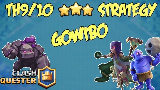 What is the Th10 GoWiBo attack strategy in Clash of Clans?