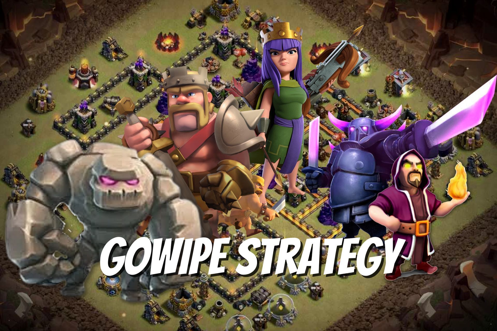 What is the Th10 GoWiPe attack strategy in Clash of Clans?