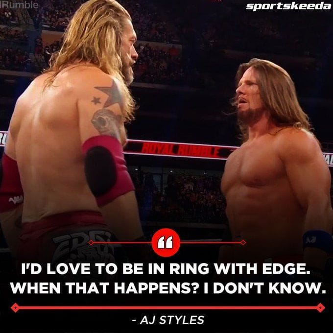 Edge vs. AJ Styles pitched for WrestleMania 38 - Reports
