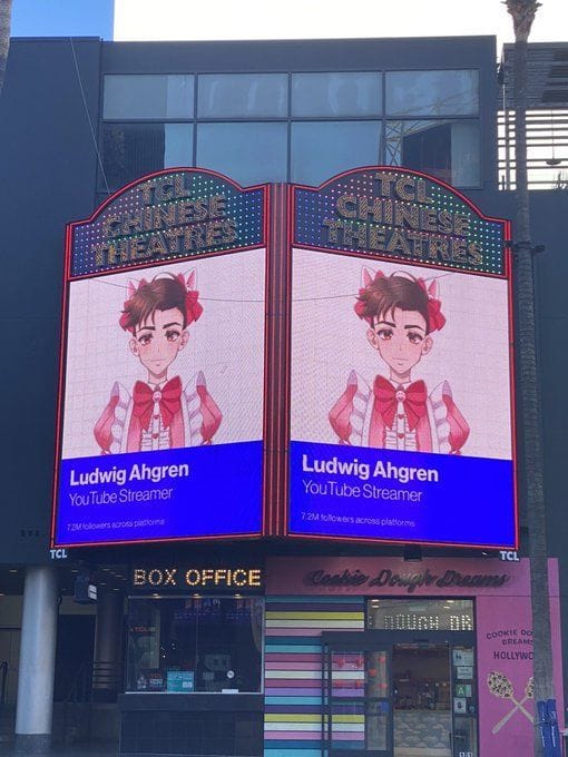 Fans react as Ludwig jokingly puts up his VTuber Avatar on Hollywood ...