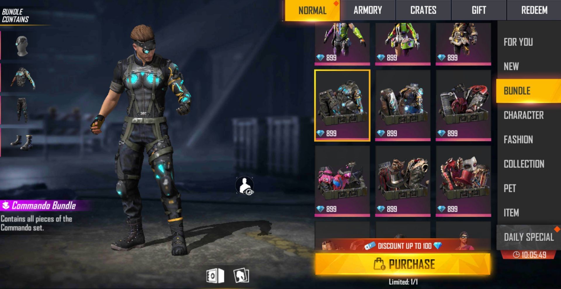 5 best items to get with diamonds in Free Fire MAX store