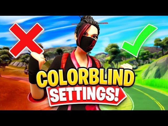 Do Fortnite color blind settings provide a competitive advantage?