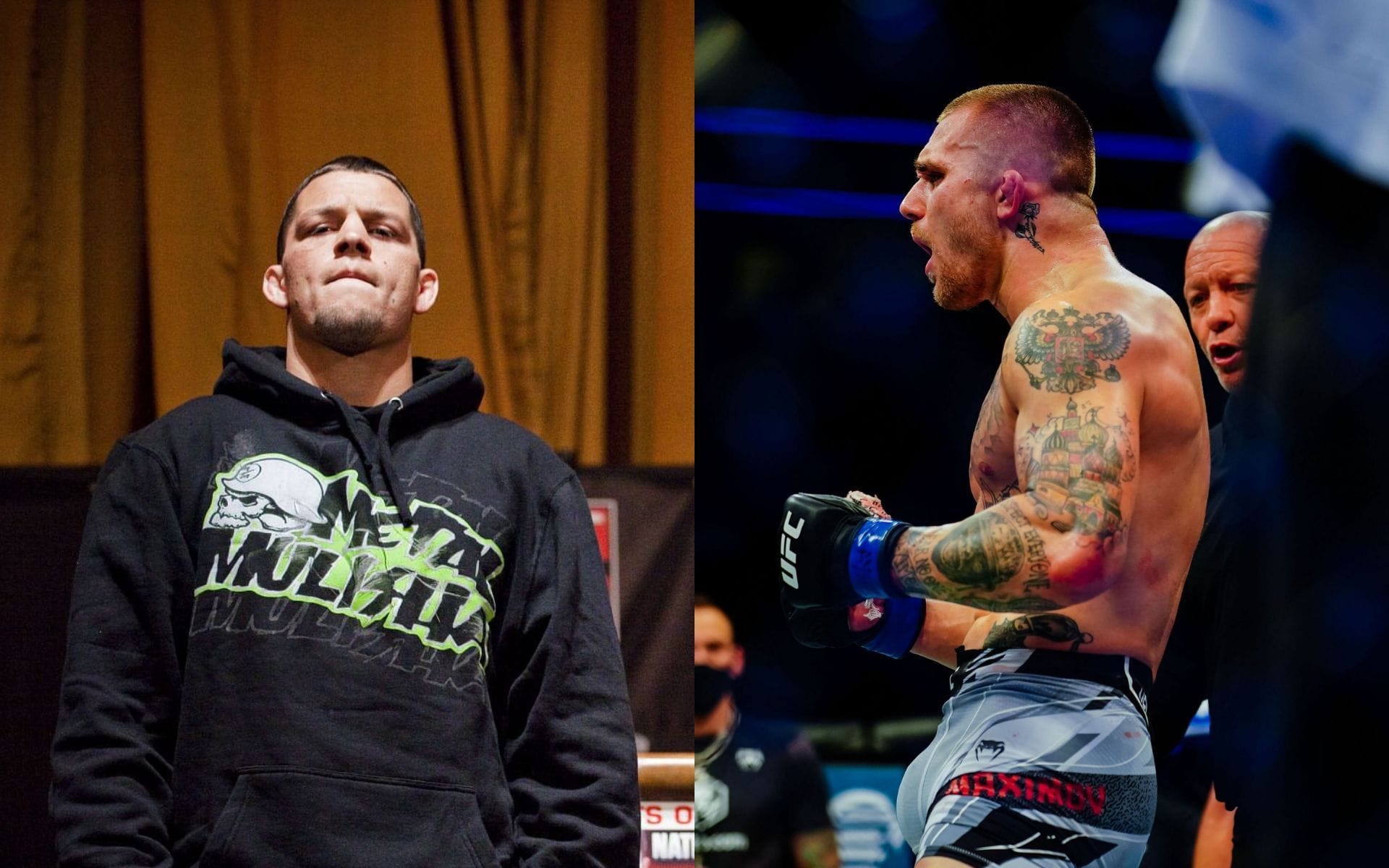 UFC News: Watch: Nate Diaz's reaction to teammate Nick Maximov's UFC ...