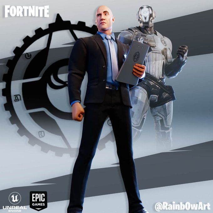 Concept art shows Fortnite's Midas joining hands with The Seven, leaves ...