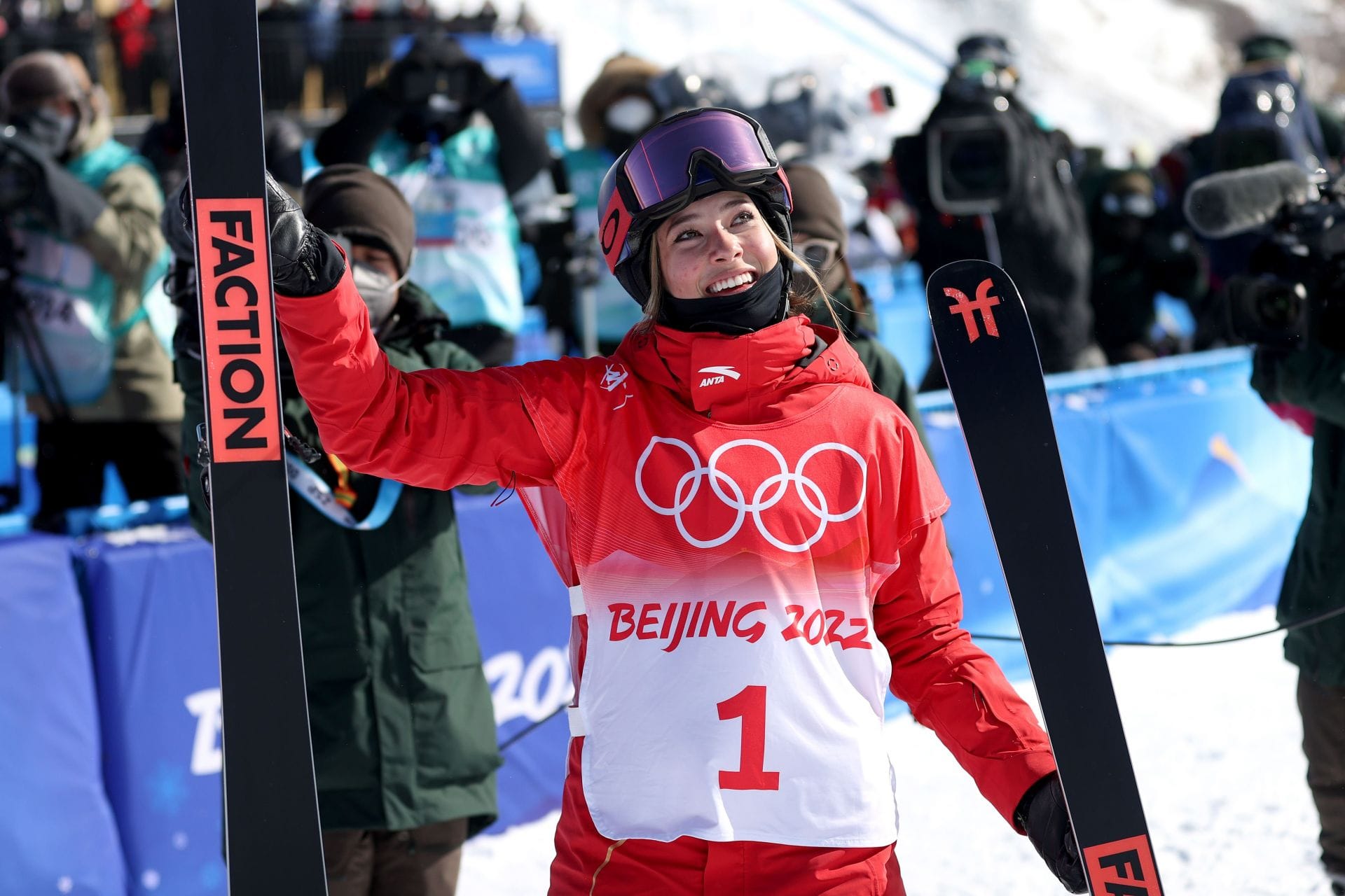 China's Eileen Gu wins halfpipe gold, becomes first freeskier to bag ...