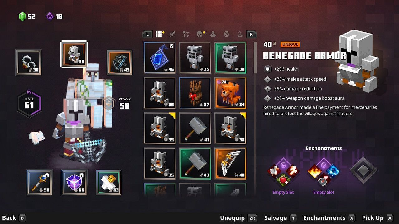 Top 10 armor sets in Minecraft Dungeons in 2022