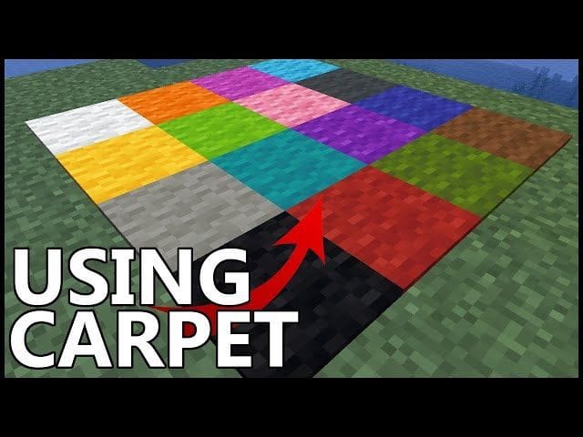 What are the uses of carpets in Minecraft?