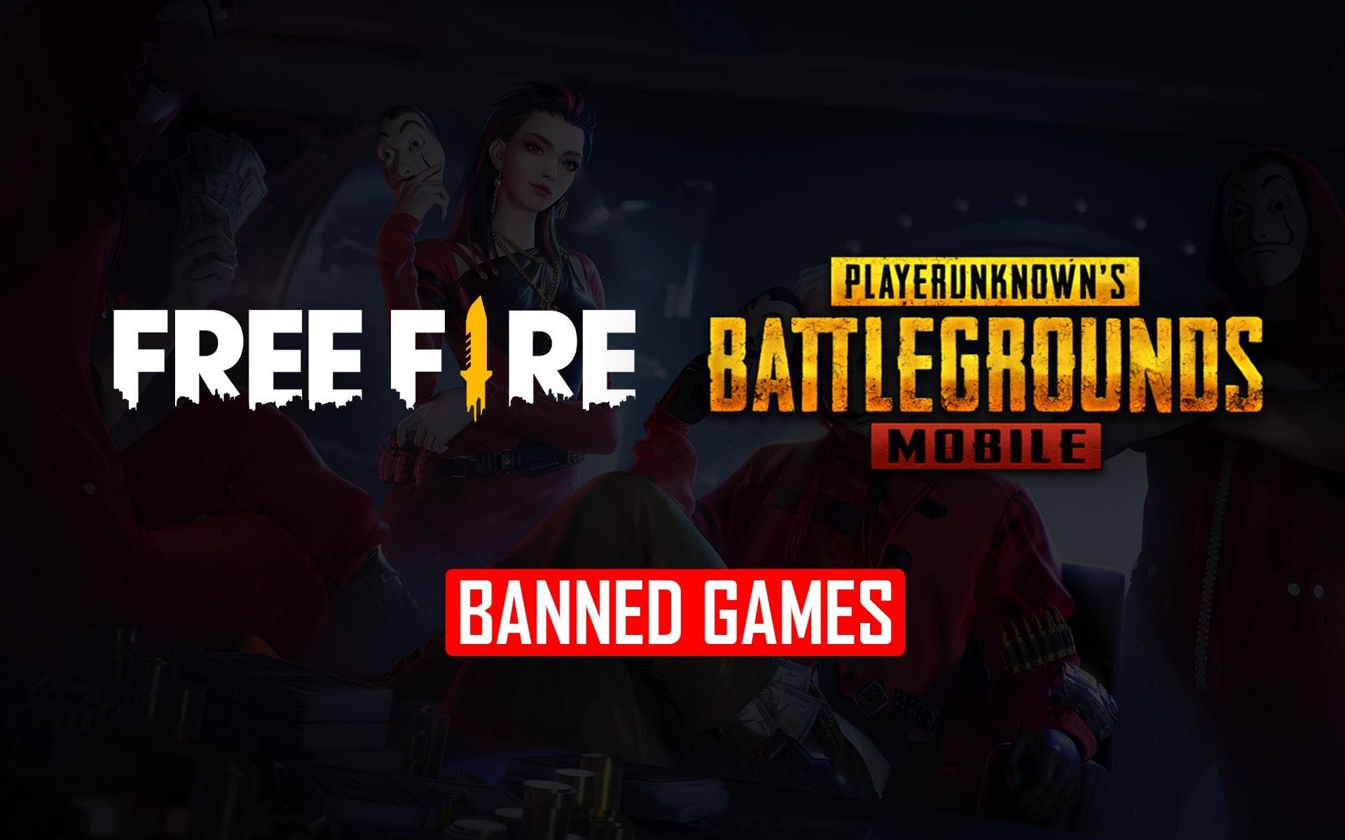 List of games including Free Fire that have been banned in India so far