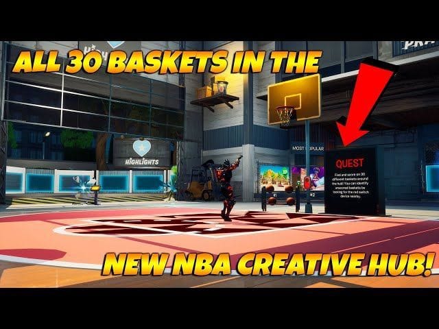 Fortnite basketball hoop locations: All 30 hoops in NBA Creative Hub