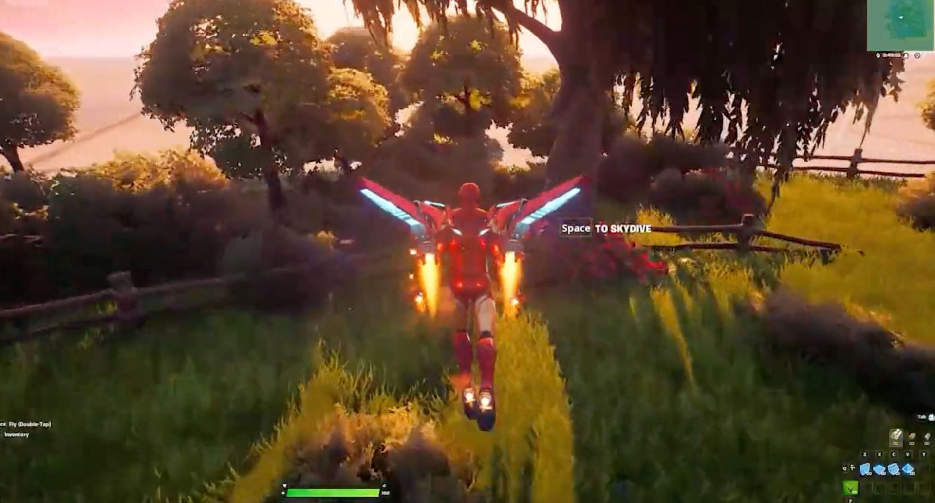 Fortnite player discovers an ingenious way to fly in the game