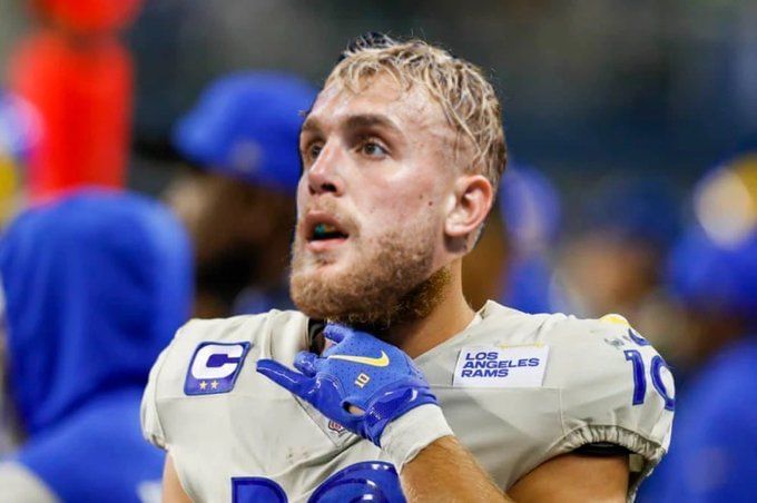 Jake Paul reacts after NFL lookalike Cooper Kupp is named Super Bowl 56 MVP