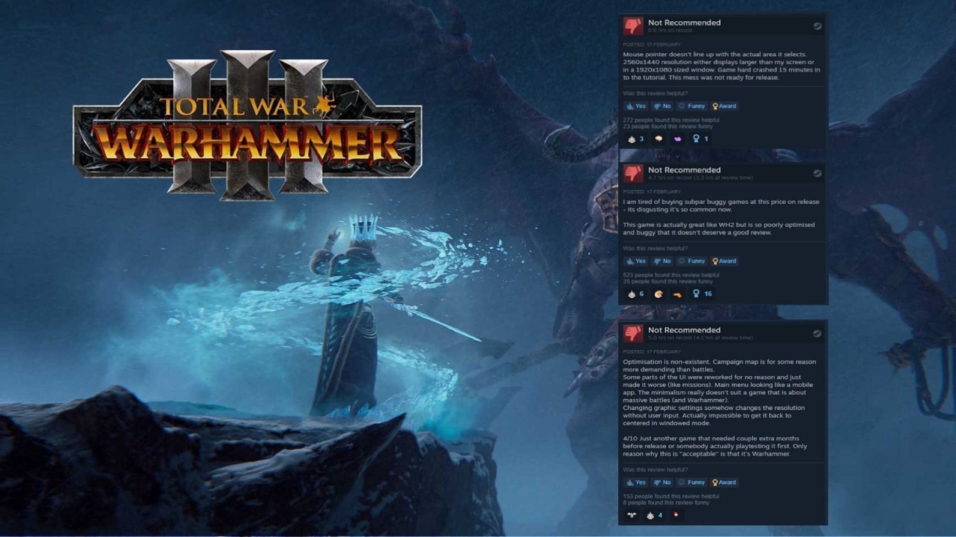 Total War: Warhammer III’s launch seems to be plagued with optimization ...
