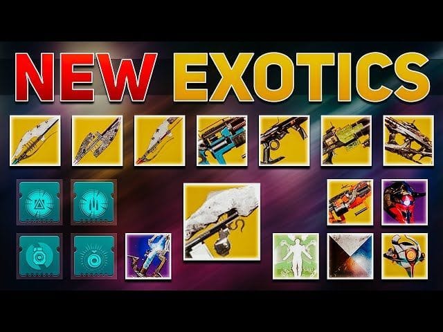 Every craftable Exotic in Destiny 2: The Witch Queen