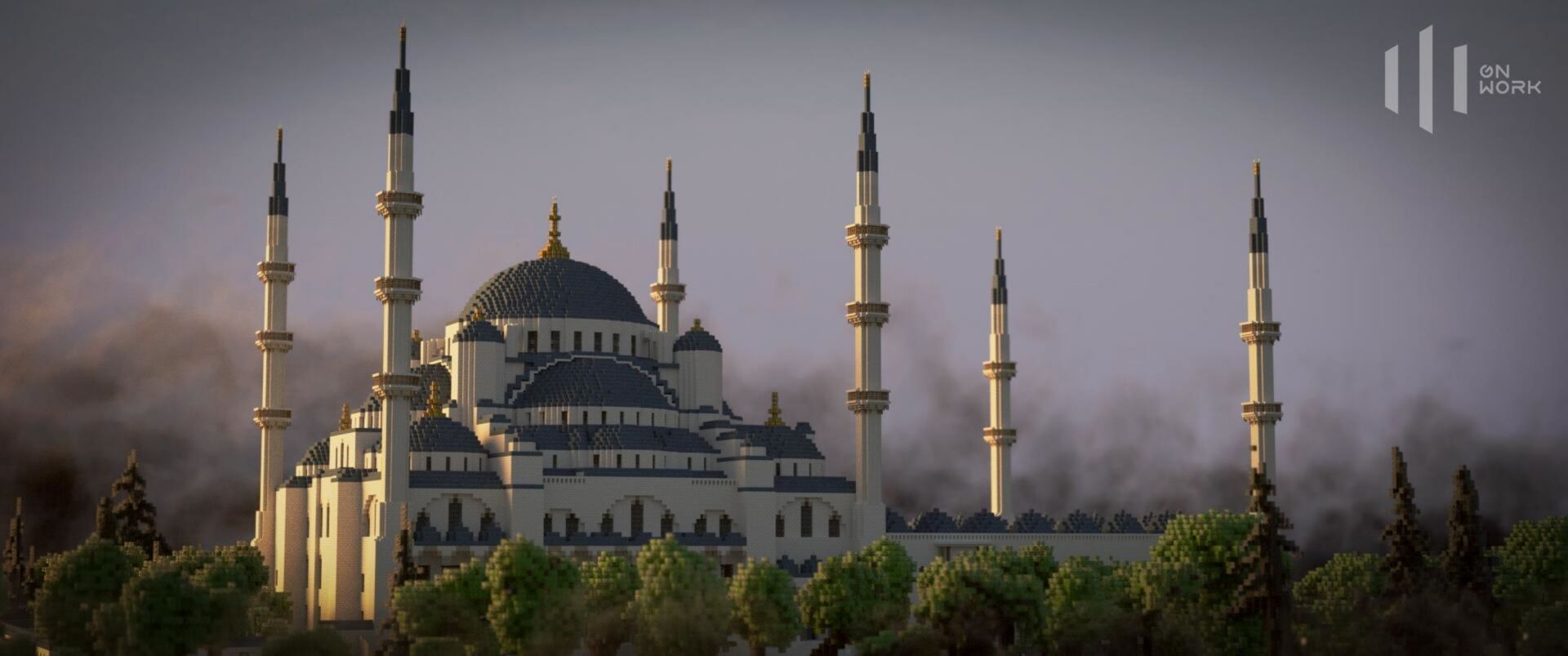 Minecraft Redditor creates blue mosque, and it looks magnificent