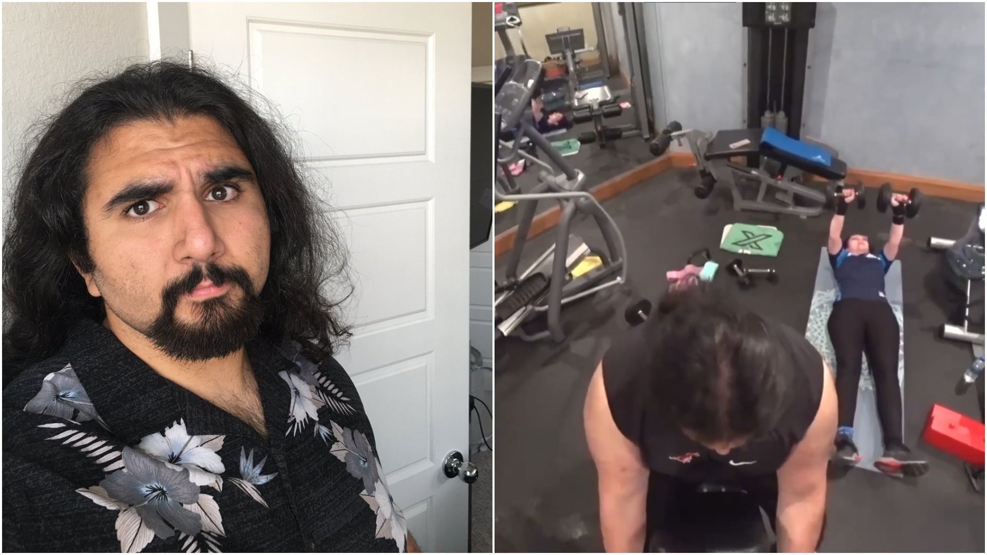 Esfand's workout stream chaotically breaks down