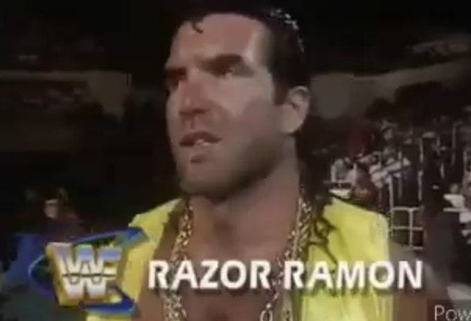 How is Scott Hall's WWE debut connected to Carmella?