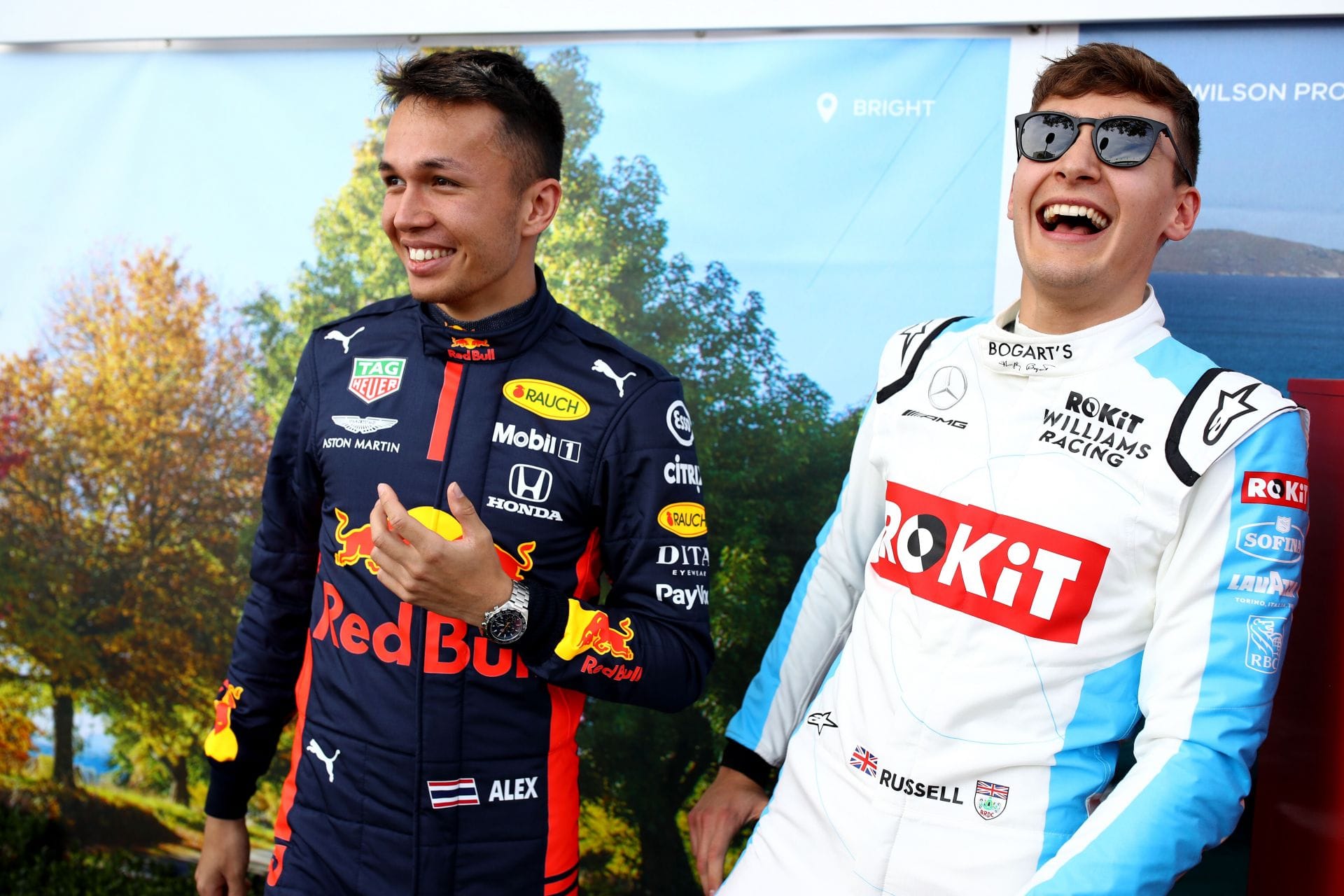 Williams' Alex Albon jokes about comparisons with 'Mr. Saturday' George ...