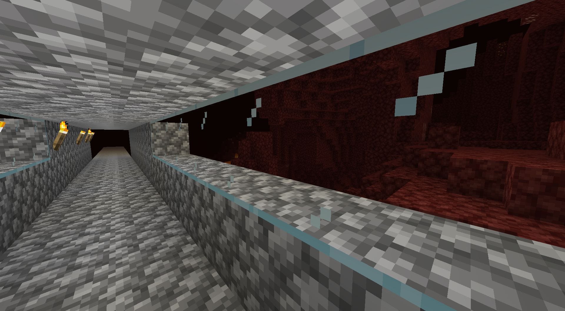 How to safely build a Nether bridge in Minecraft?