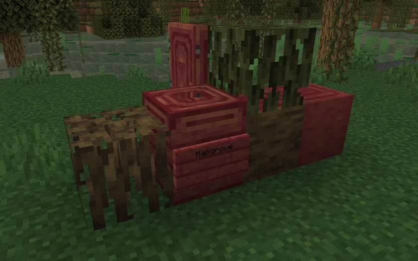 Mangrove blocks and items in Minecraft snapshot 22w11a: Everything you ...