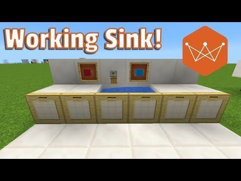 How to make a working sink in Minecraft