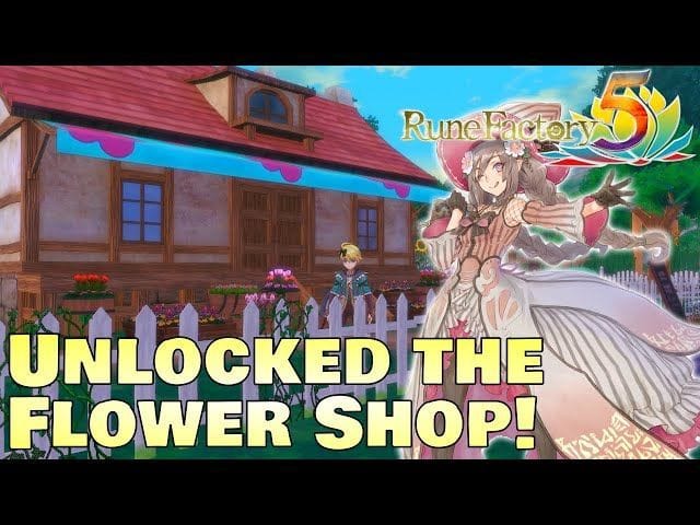 How to unlock the Flower Shop and obtain flower seeds in Rune Factory 5