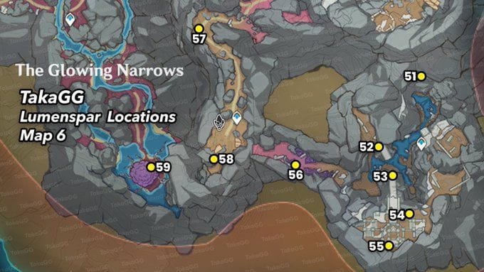 All Lumenspar locations in The Chasm in Genshin Impact