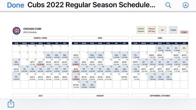 Chicago Cubs Roster, Key Dates and Spring Training Schedule | MLB 2022