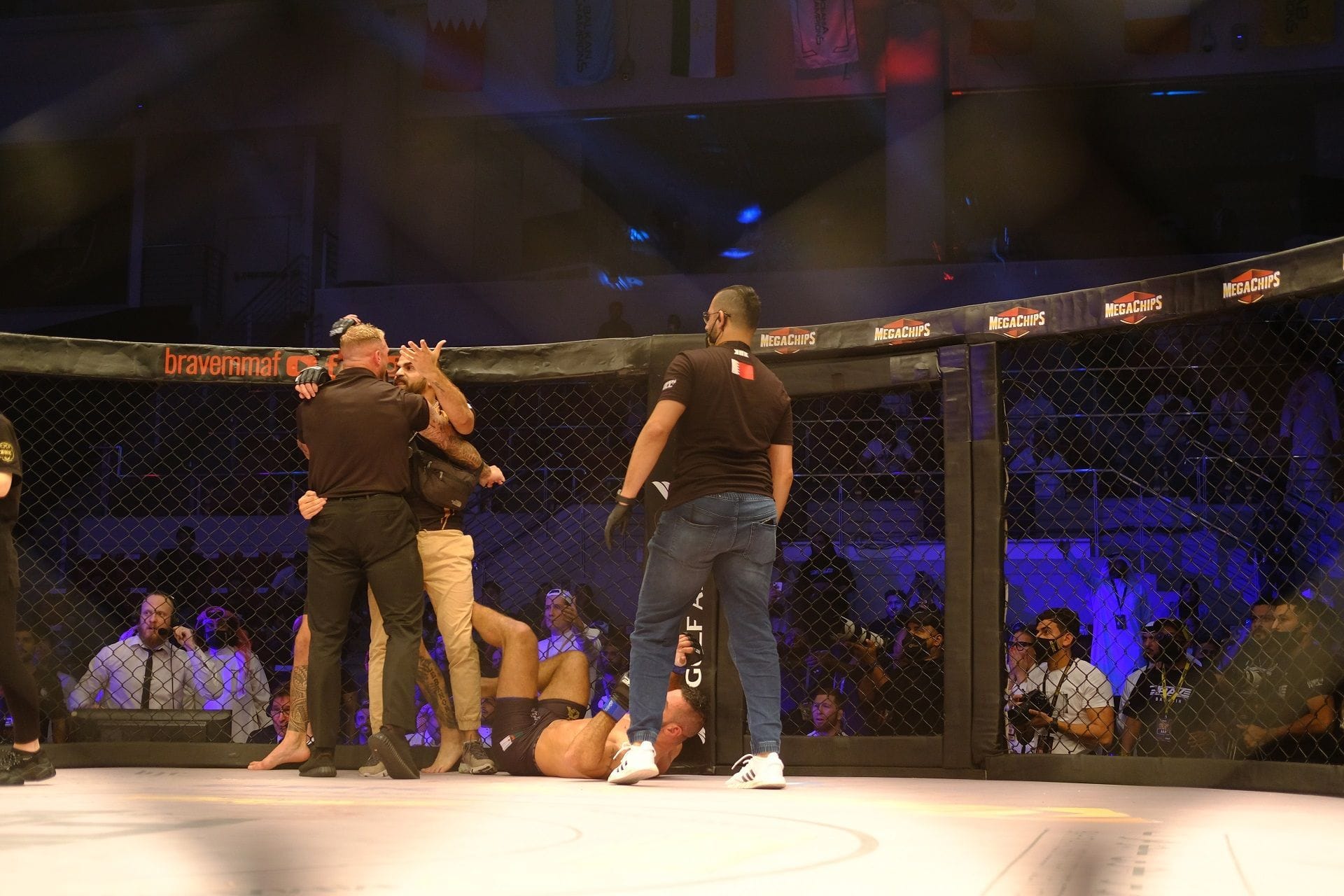 Post-fight brawl breaks out after BRAVE CF 57 co-main event