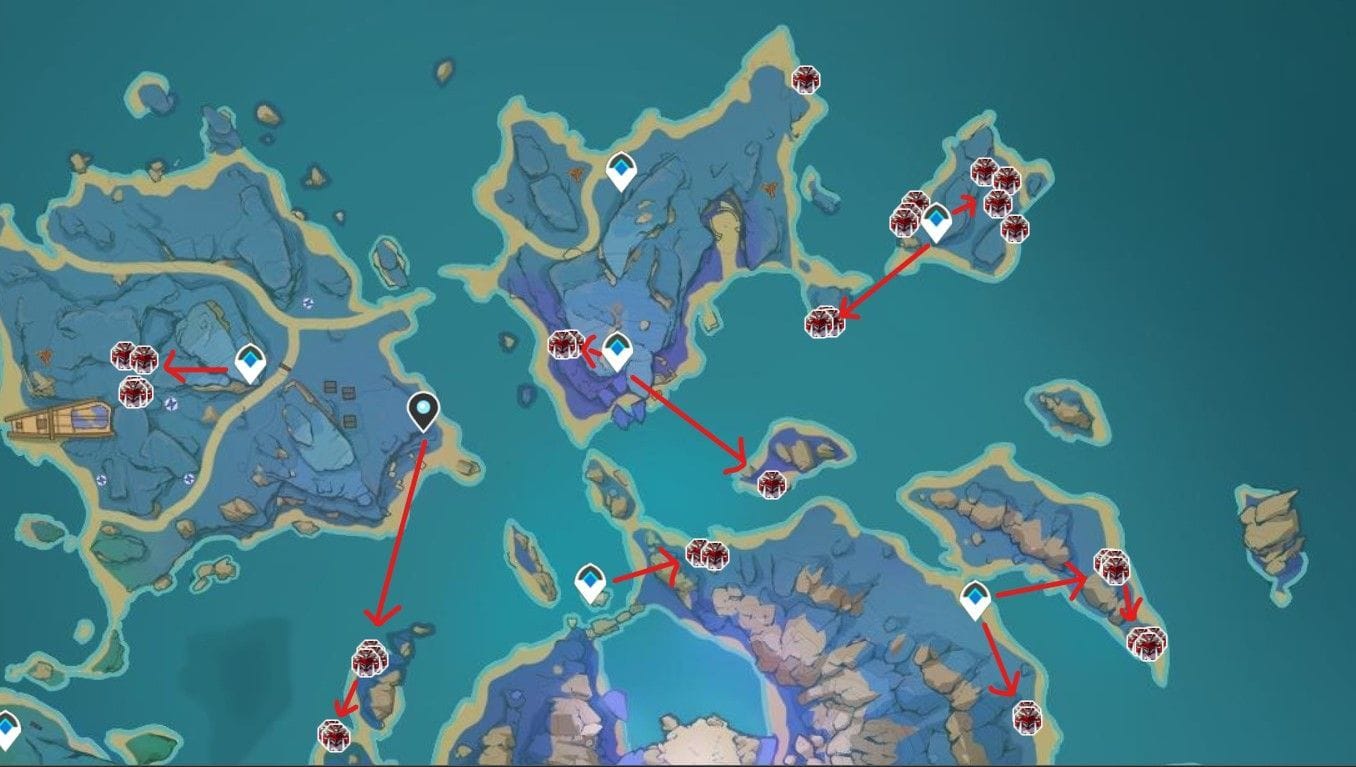 Handguard farming routes for Ayato's ascension: Genshin Impact 2.6 guide