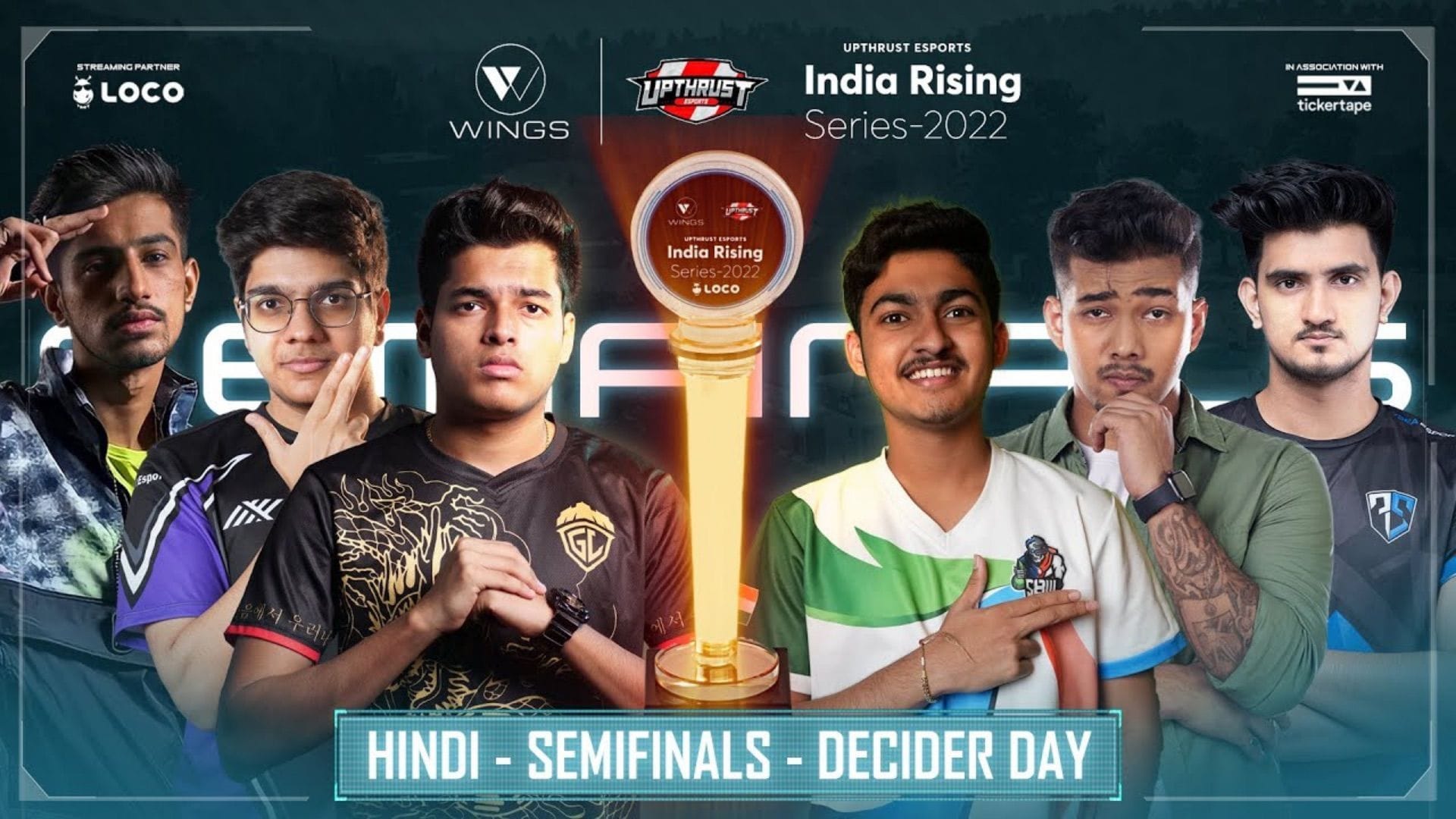Upthrust Esports BGMI India Rising Series 2022 semi-finals overall ...