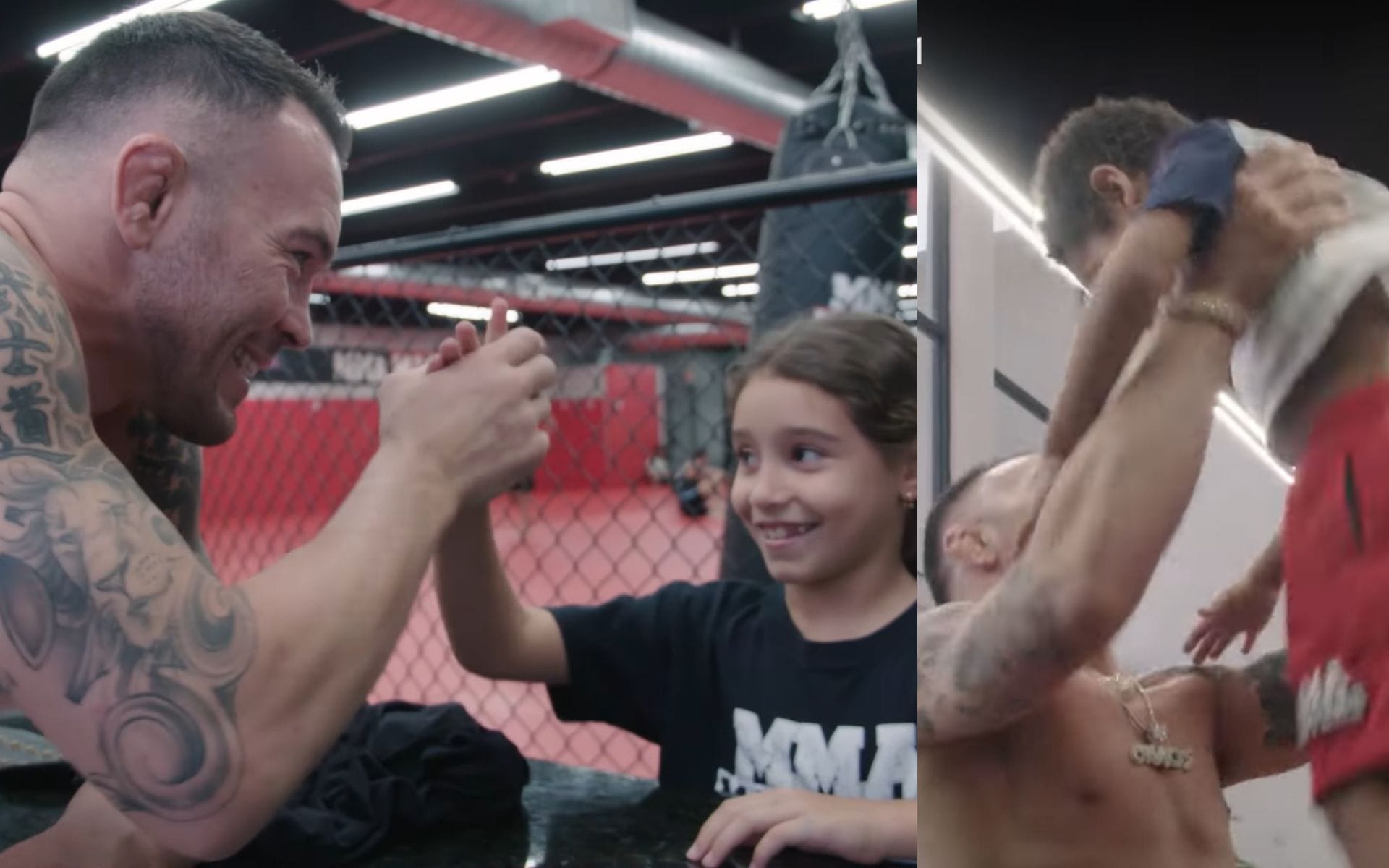 Watch: Colby Covington shows another side while playing with kids on ...