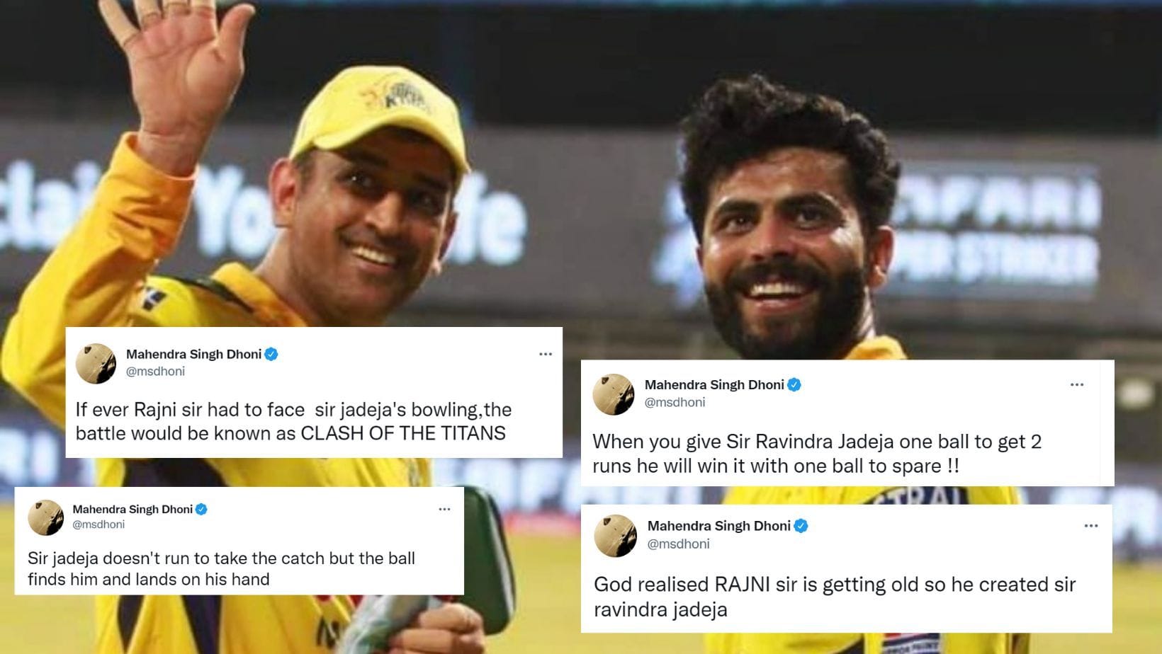 IPL 2022: MS Dhoni's old tweets trolling "Sir Ravindra Jadeja" go viral after CSK captaincy change