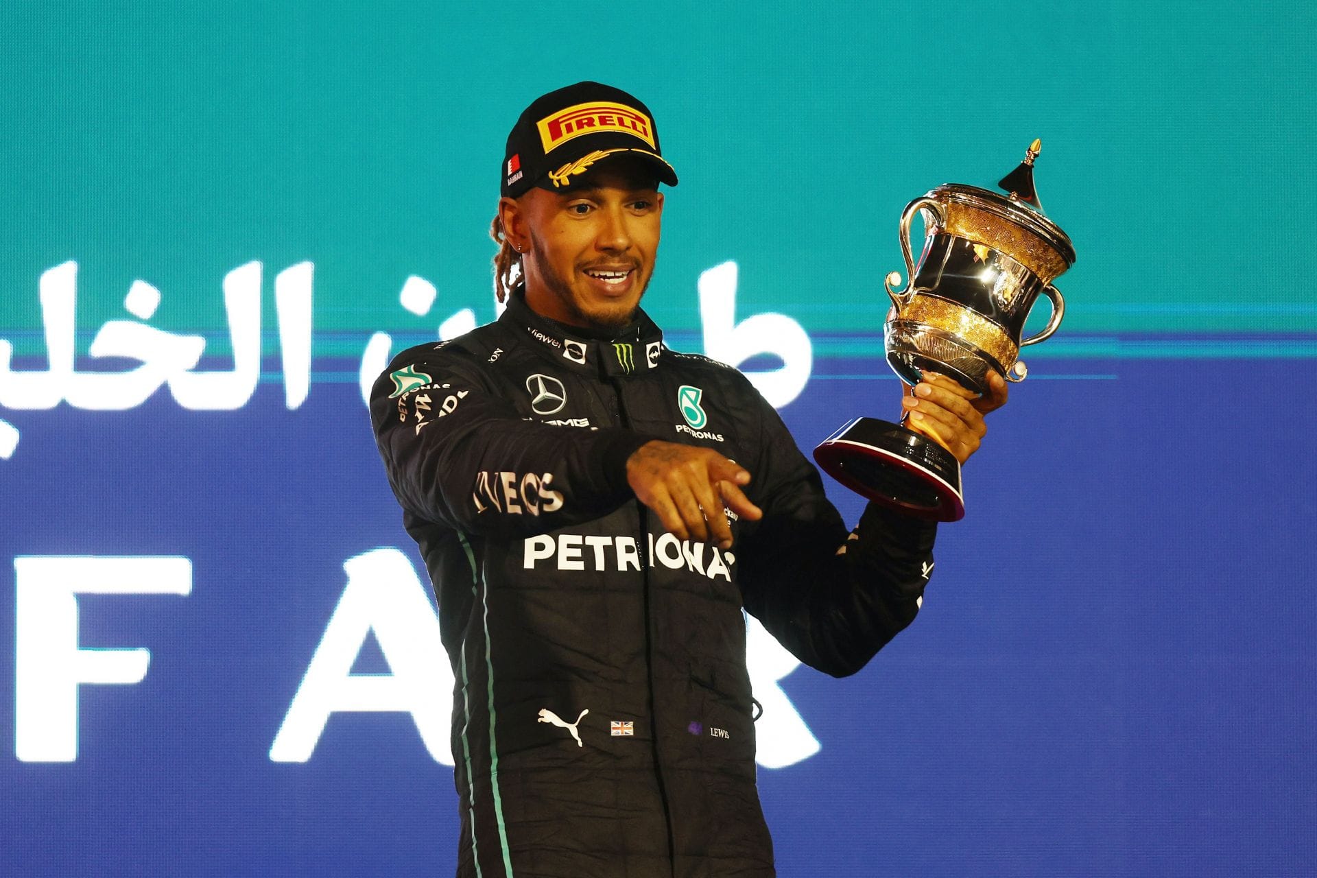 Lewis Hamilton satisfied with P3 finish at the 2022 F1 Bahrain Grand Prix