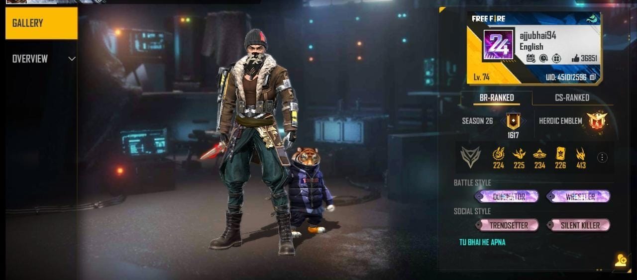 Total Gaming logo, Free Fire ID, stats, Country, real name & youtube ...