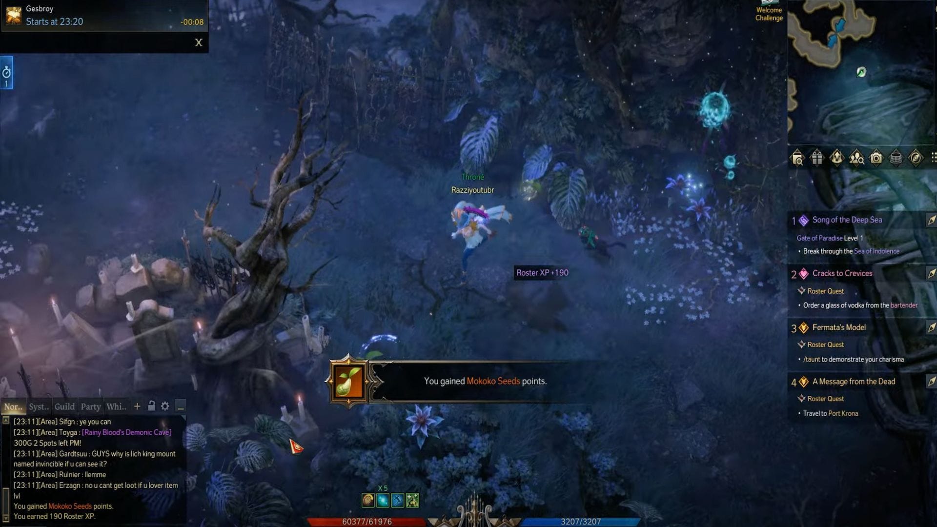 Where to find all Tranquil Isle Mokoko Seeds in Lost Ark