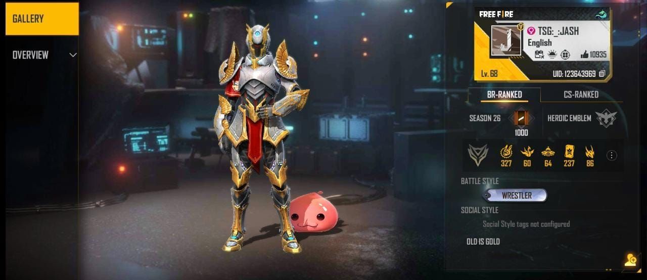 TSG Jash Free Fire Max ID, stats, K/D ratio, real name & youtube ...