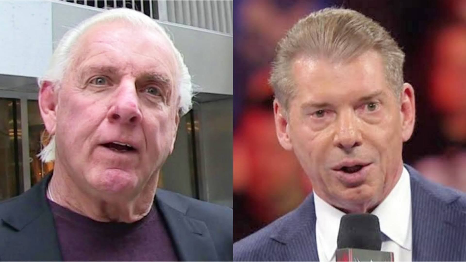 Ric Flair shows Vince McMahon tweet while addressing haters
