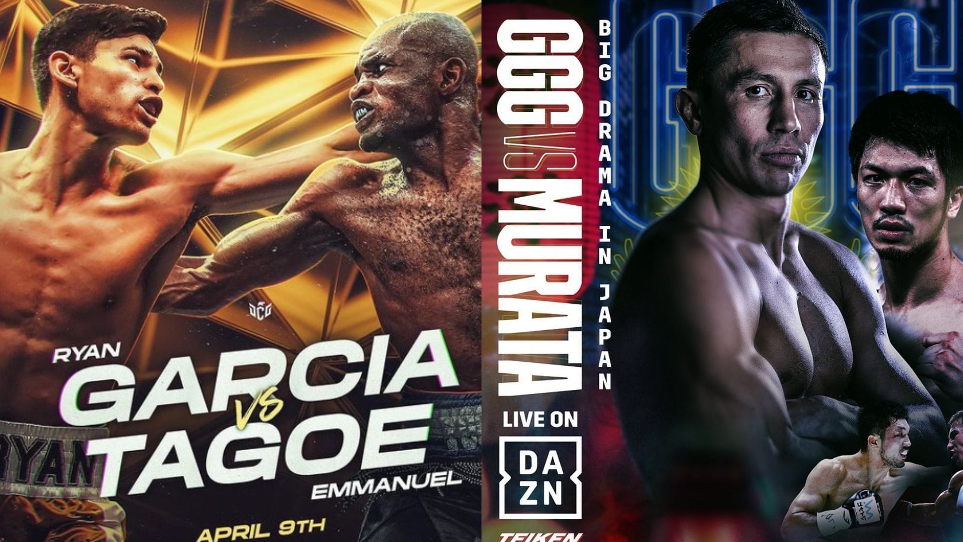 Gennadiy Golovkin vs. Ryota Murata and Ryan Garcia vs. Emmanuel Tagoe info