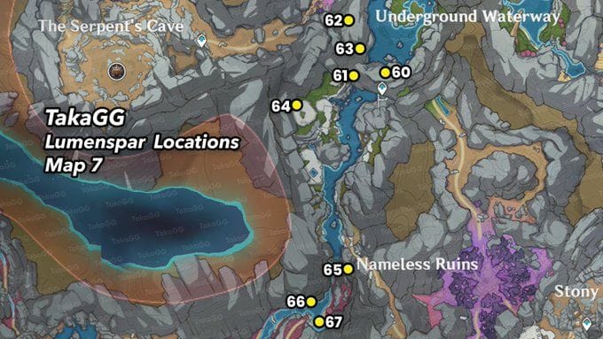 All 80 Lumenspar locations in Genshin Impact: Complete map exploration ...