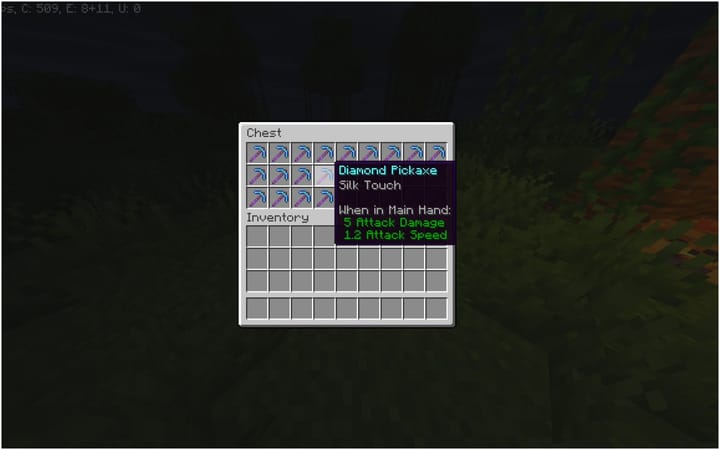 How to make a silk touch pickaxe in Minecraft