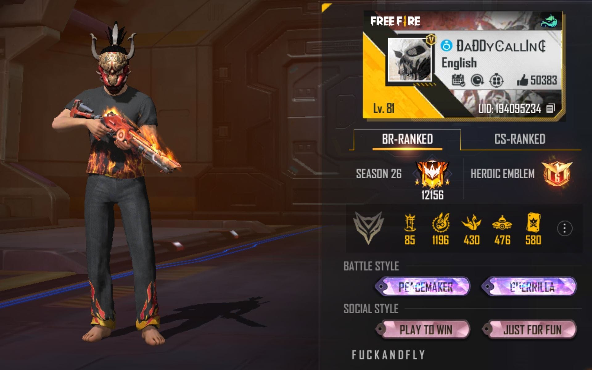 Daddy Calling's Free Fire ID, stats, YouTube earnings, Discord, K/D ...