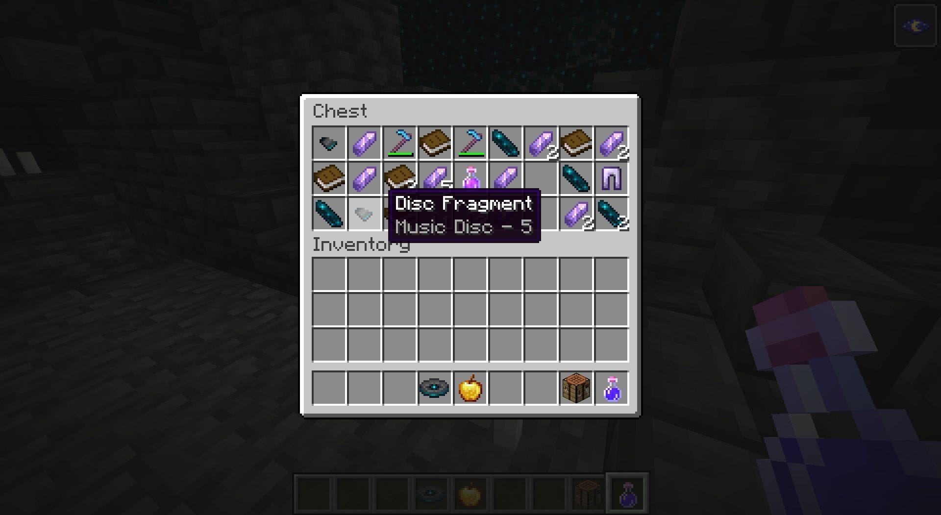 New music disc '5' and disc fragments in Minecraft snapshot 22w16b