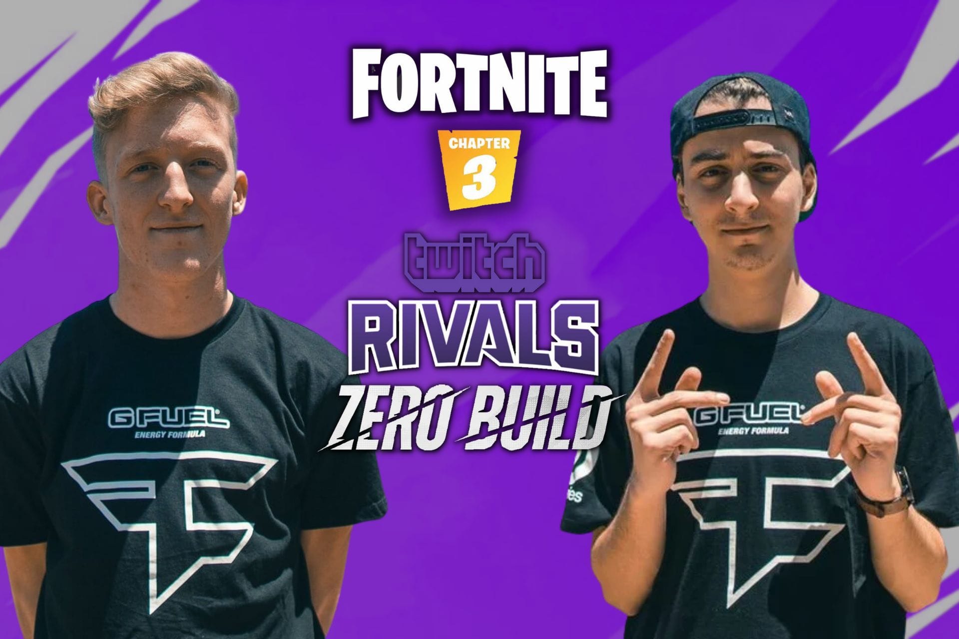 Fortnite professionals Tfue and Cloakzy win the $100,000 Twitch Rivals Zero-build competition
