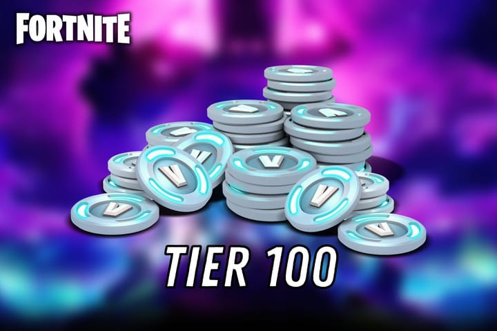 How many V-Bucks does it cost to buy all 100 tiers in Fortnite?
