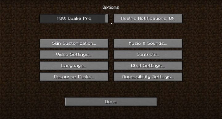 What is the best FOV in Minecraft?