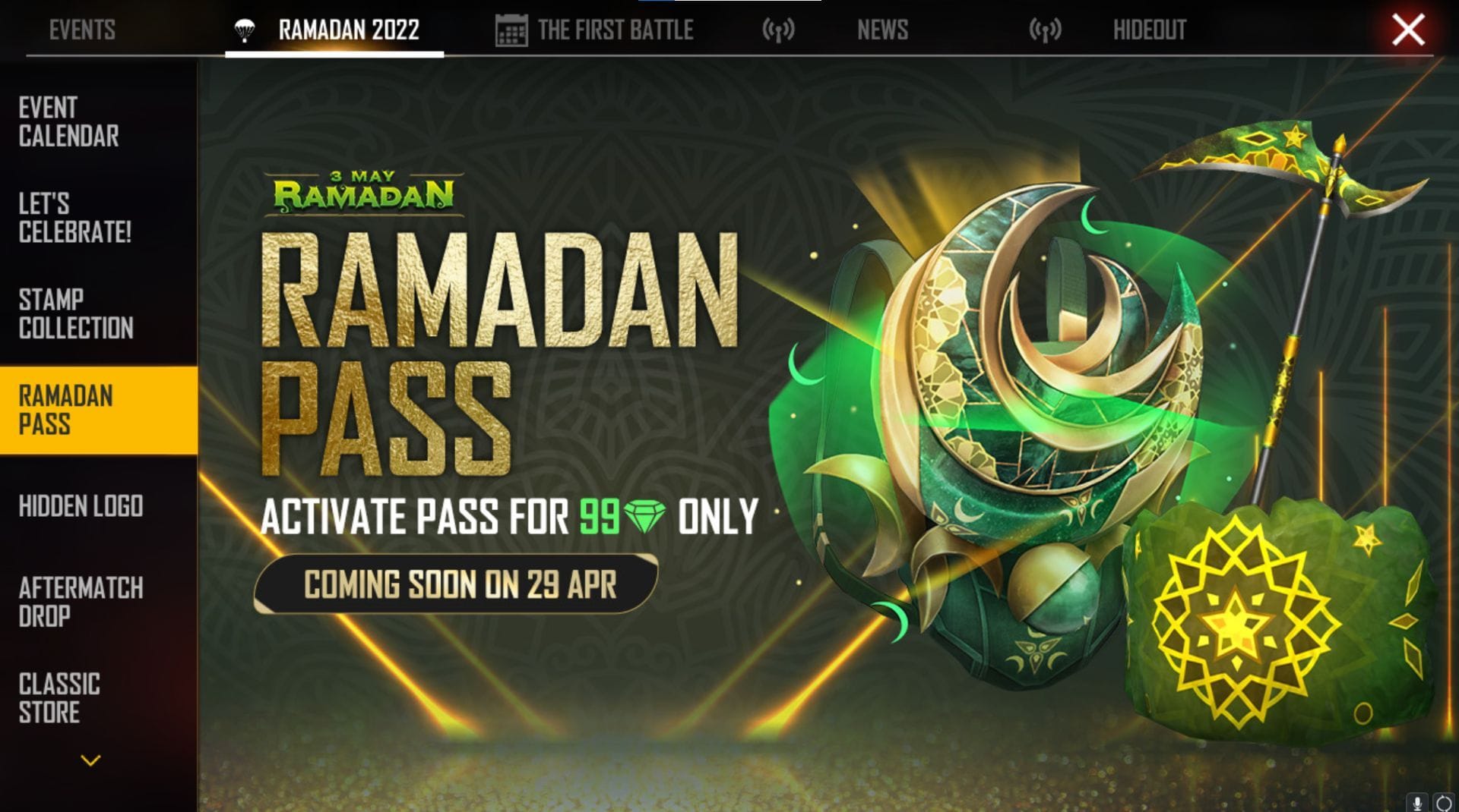 Free Fire Ramadan event: How to get Gloo Wall skin, Scythe, and ...