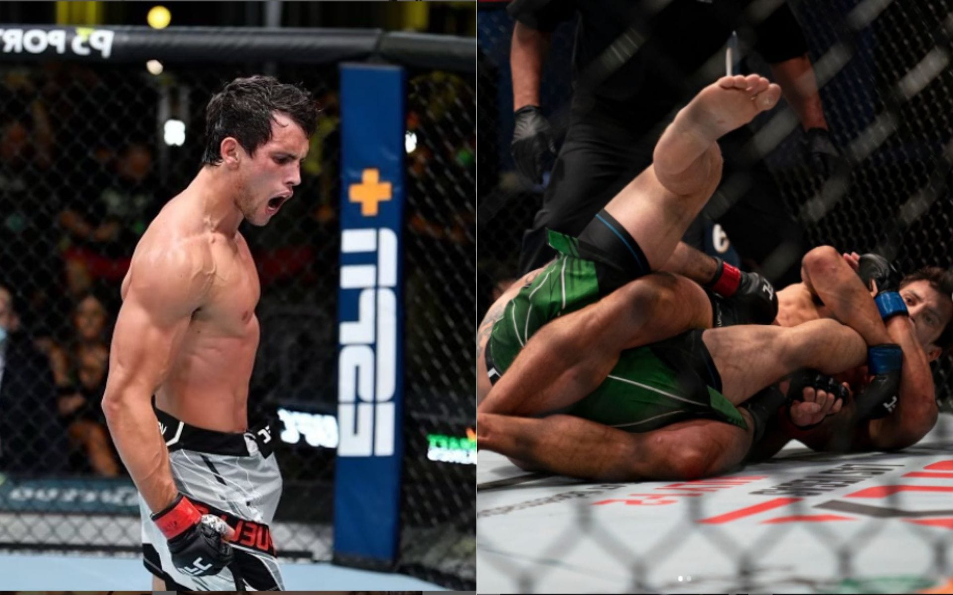 Claudio Puelles reacts to having 3 kneebar submissions in 6 UFC fights ...