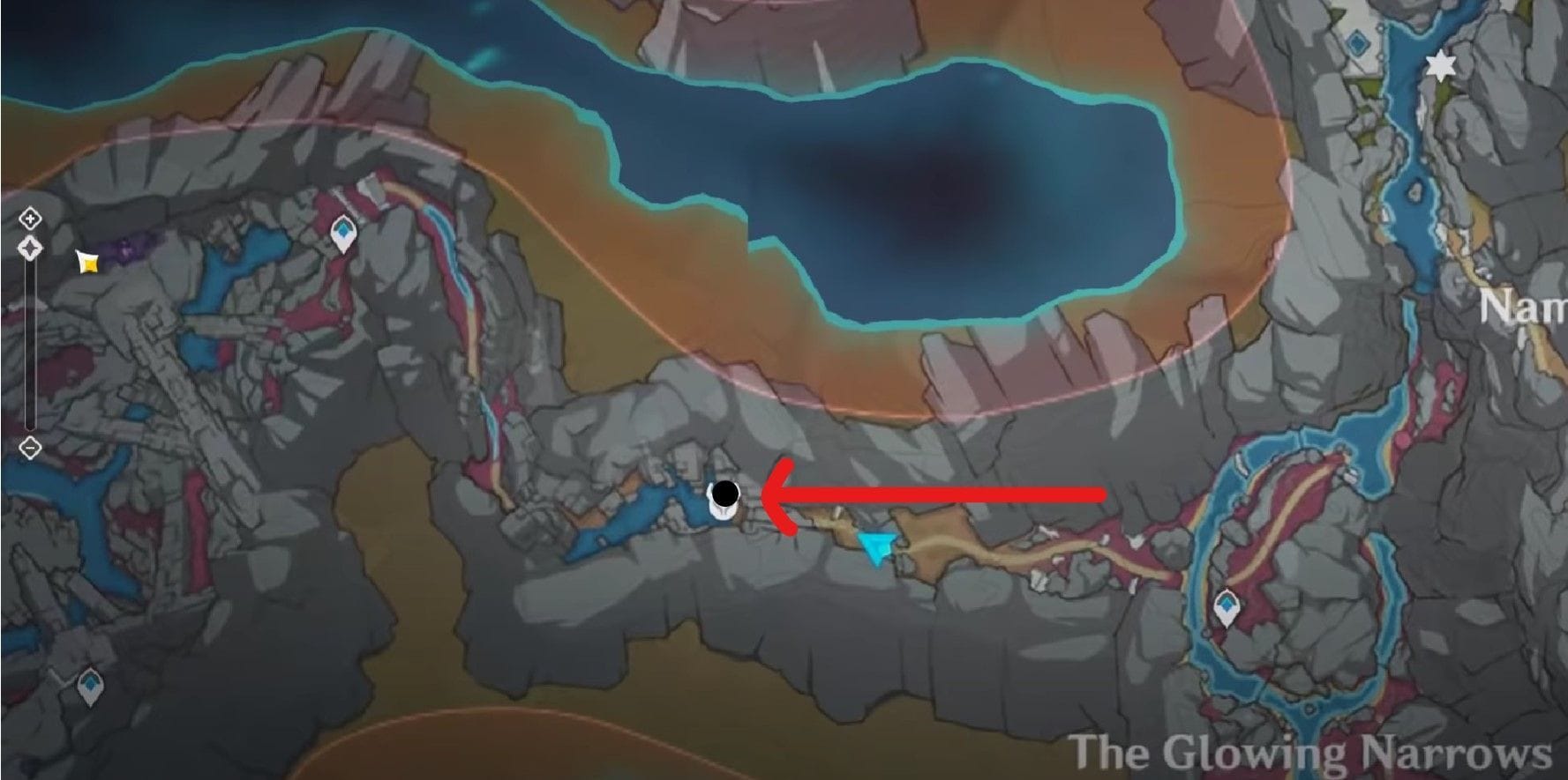 Genshin Impact: All Orb of the Blue Depths locations in the Chasm map