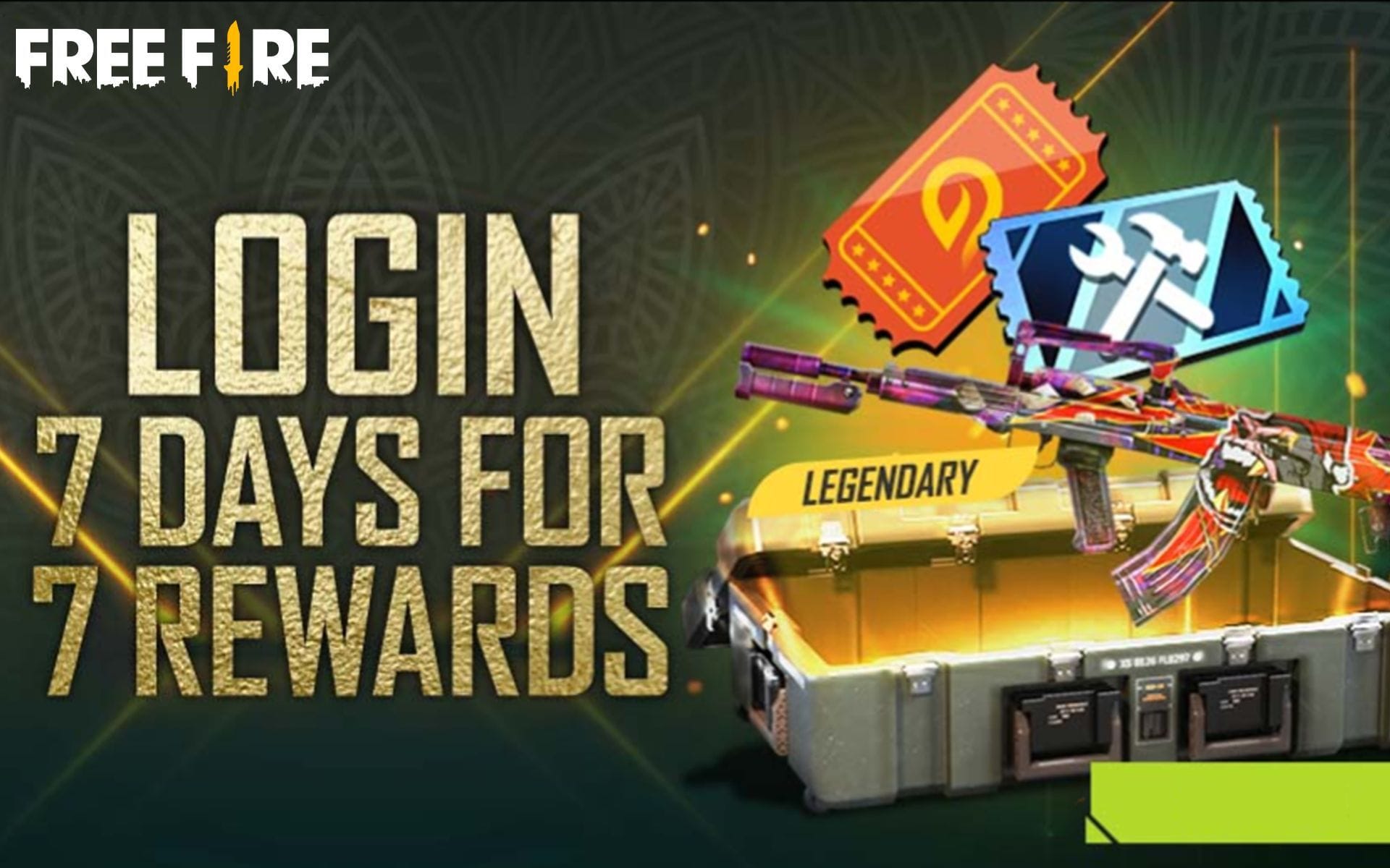 Free Fire Ramadan login event: How to get free vouchers, Legendary Groza skin, and room card