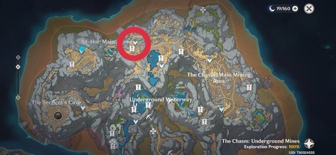 All time trial challenge locations in The Chasm: Genshin Impact ...